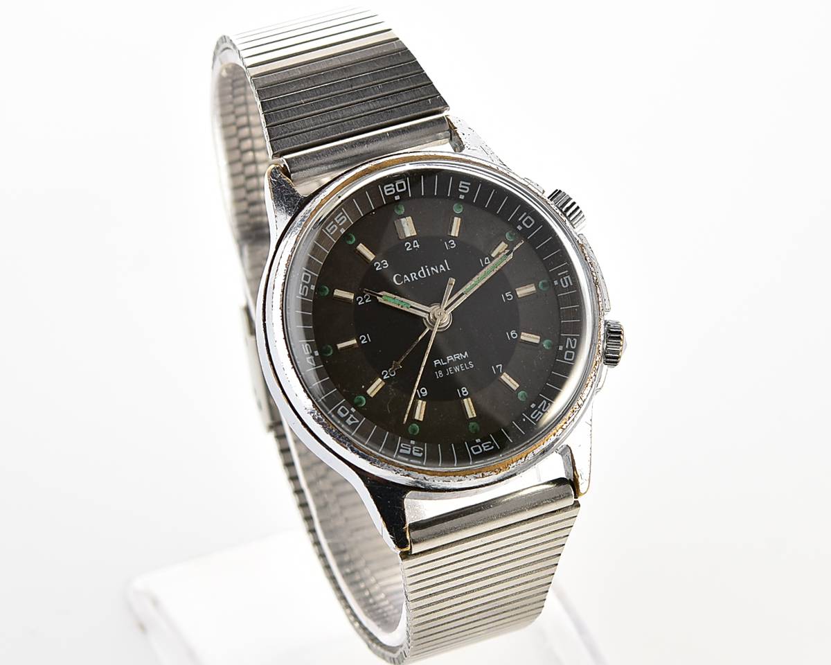 Cardinal (POLJOT export version) mechanical watch with alarm clock ...