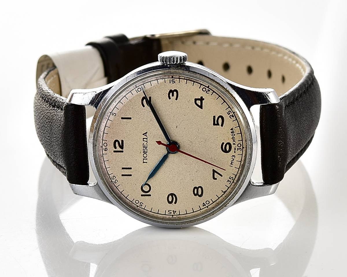 Vintage soviet POBEDA watch with central second hand, 1MChZ, 2nd ...