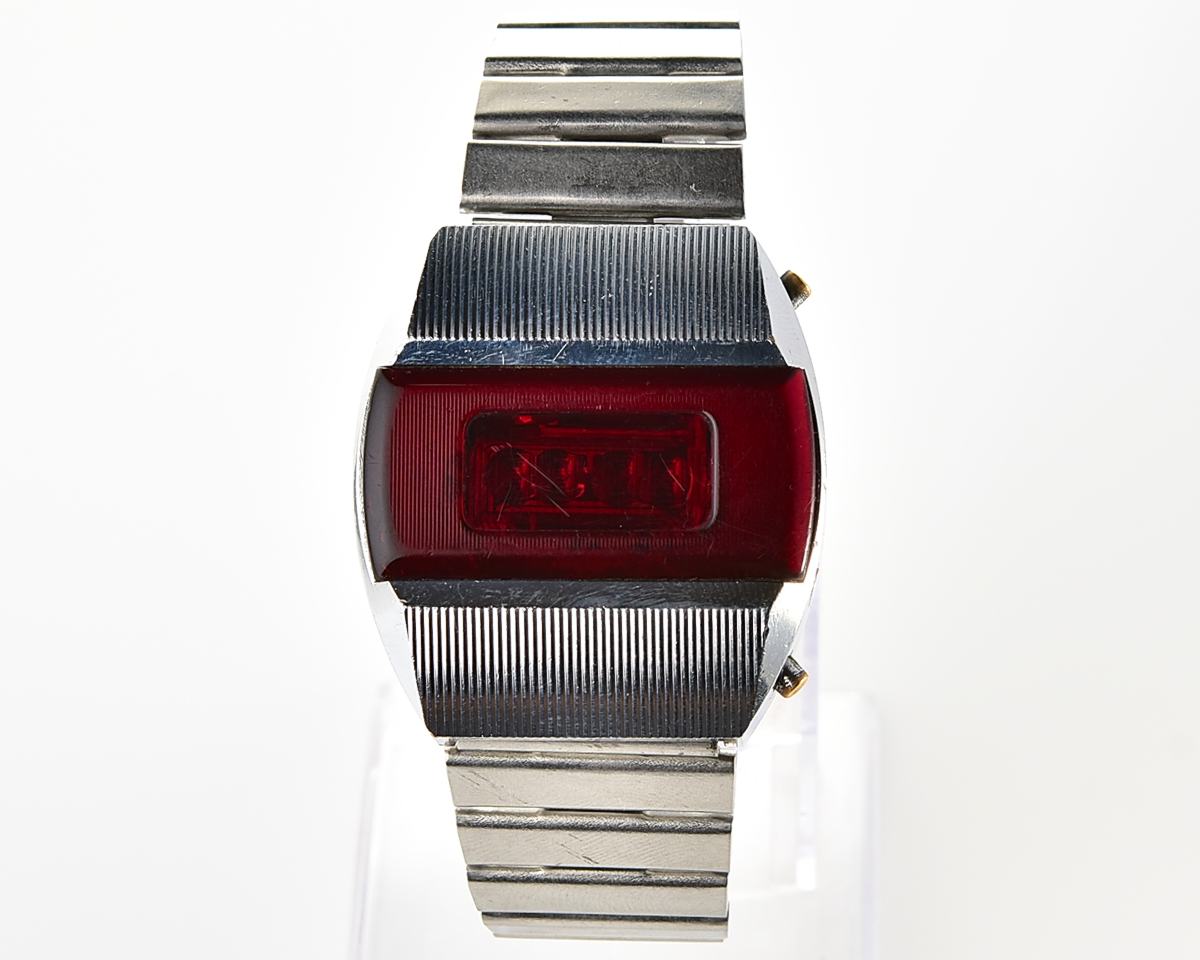 First RED LED Digital Vintage USSR Wrist Watch Electronika E-1 Pulsar ...