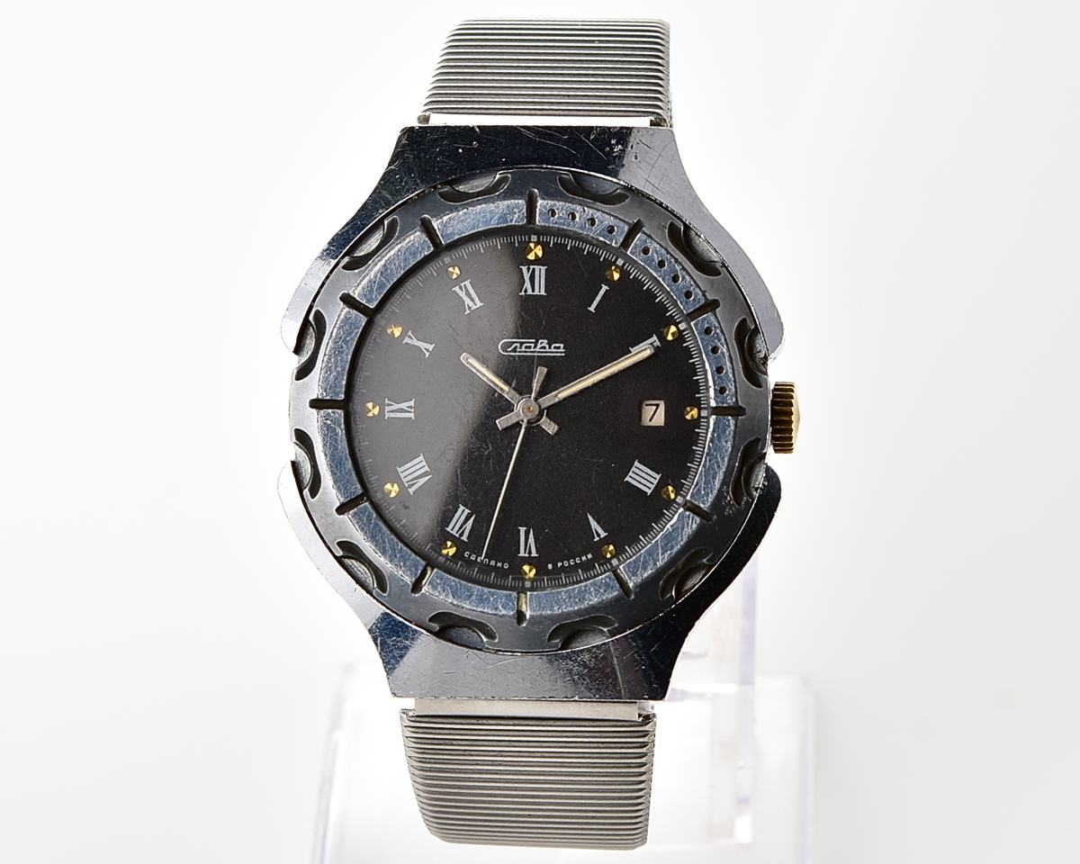 Slava mechanical wrist watch - SovietWatchStore.com