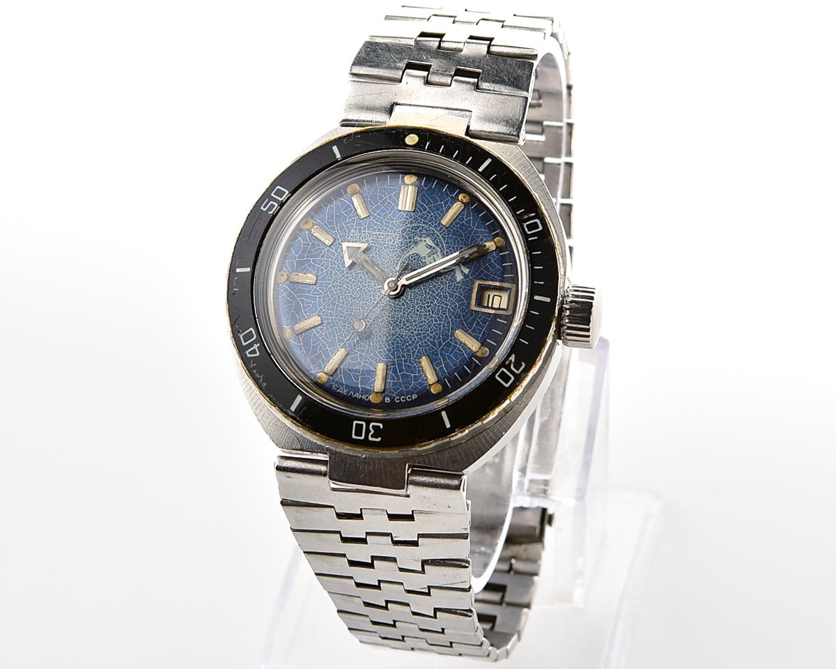 Vostok Amphibia DIVER wrist watch (Scuba Dude), with steel bracelet ...